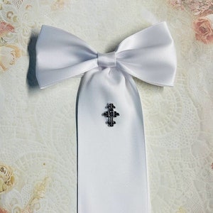 First Communion Arm Band With Cross Charm - Etsy