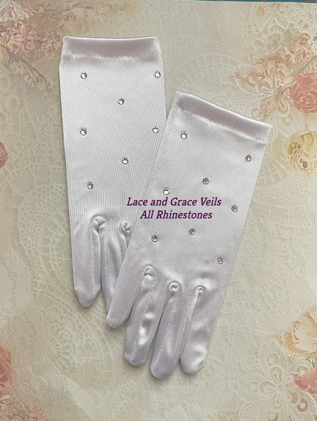 First Communion Gloves - White - Etsy