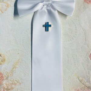 First Communion Arm Band With Cross Charm - Etsy