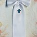 First Communion Arm Band With Cross Charm - Etsy