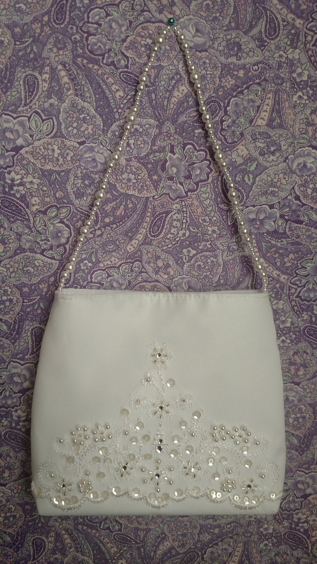 Off White / Light Ivory First Communion Pocketbook or Flower Girl ...