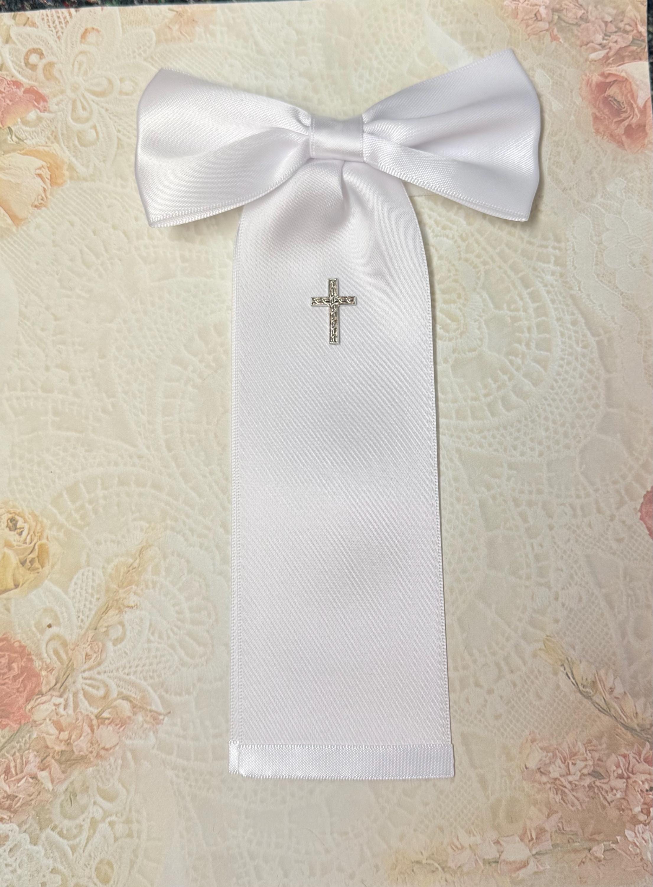 First Communion Arm Band With Silvertone Cross Charm - Etsy
