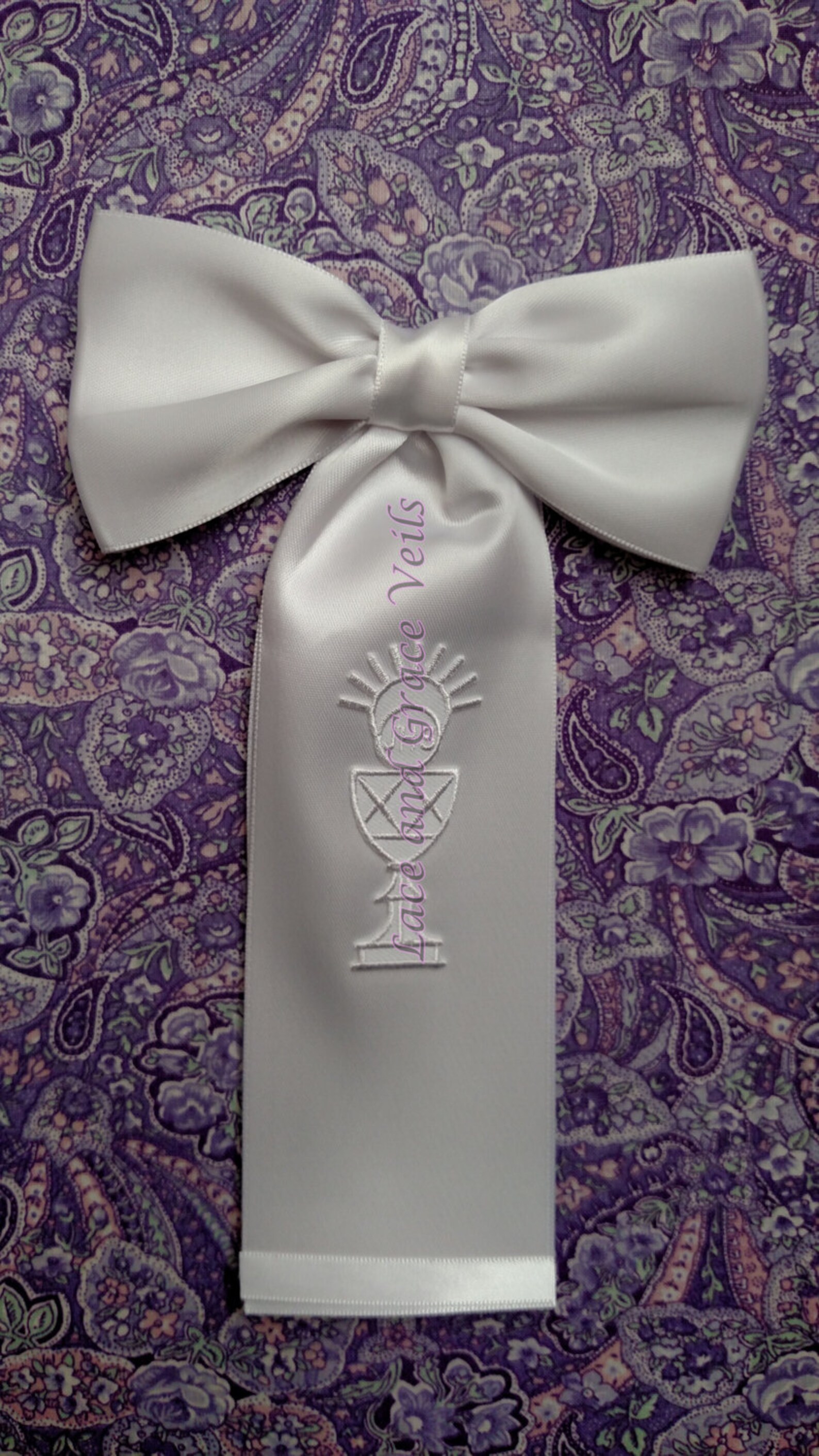 First Communion Arm Band With Cross or Chalice - Etsy