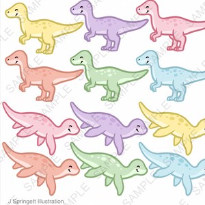 Baby Dinosaurs Clipart, Cute Dinosaur Clipart, Pastel Dinosaur Clip Art ...