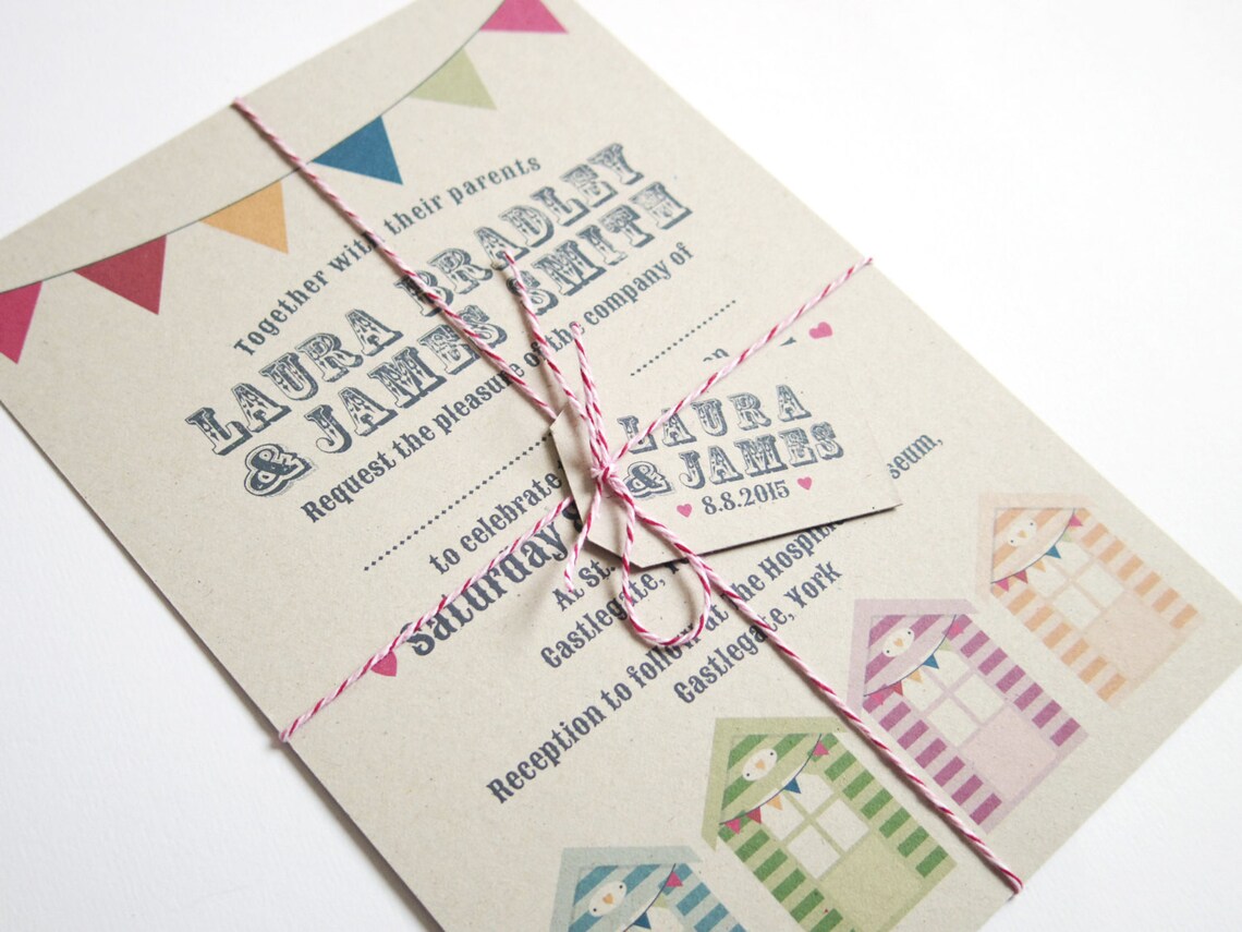 Beach Hut Wedding Invitation Beach Wedding Seaside Wedding - Etsy UK