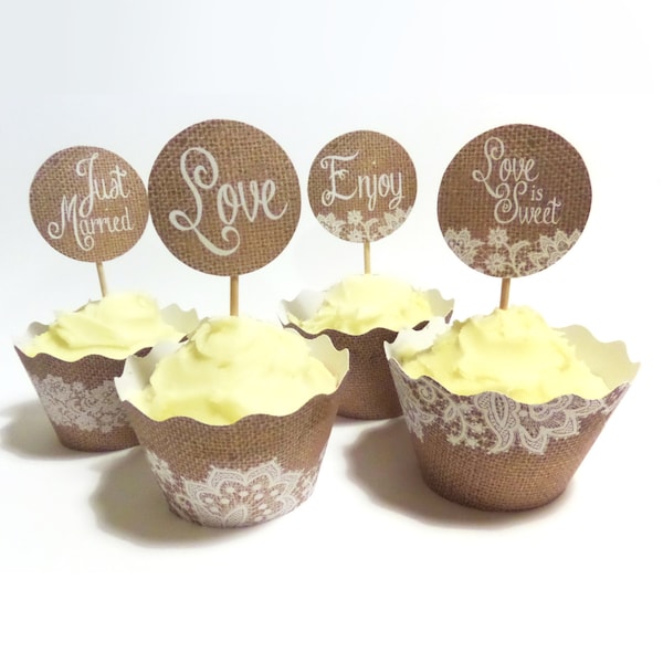 Burlap Cake Topper - Etsy