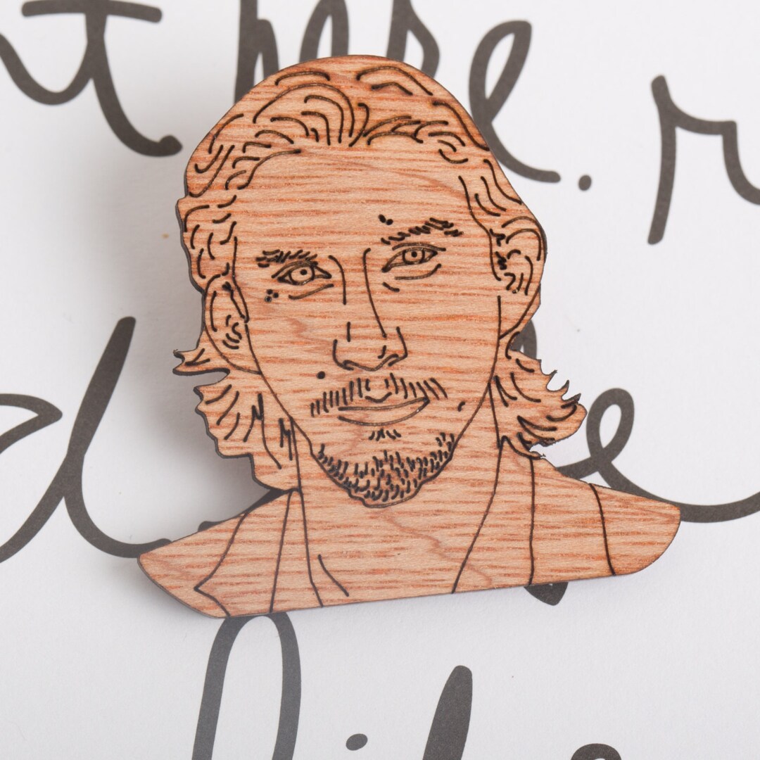 Adam Driver Pin Badge, Brooch, Wooden Laser Cut Pin, Lapel Pin, Movie ...