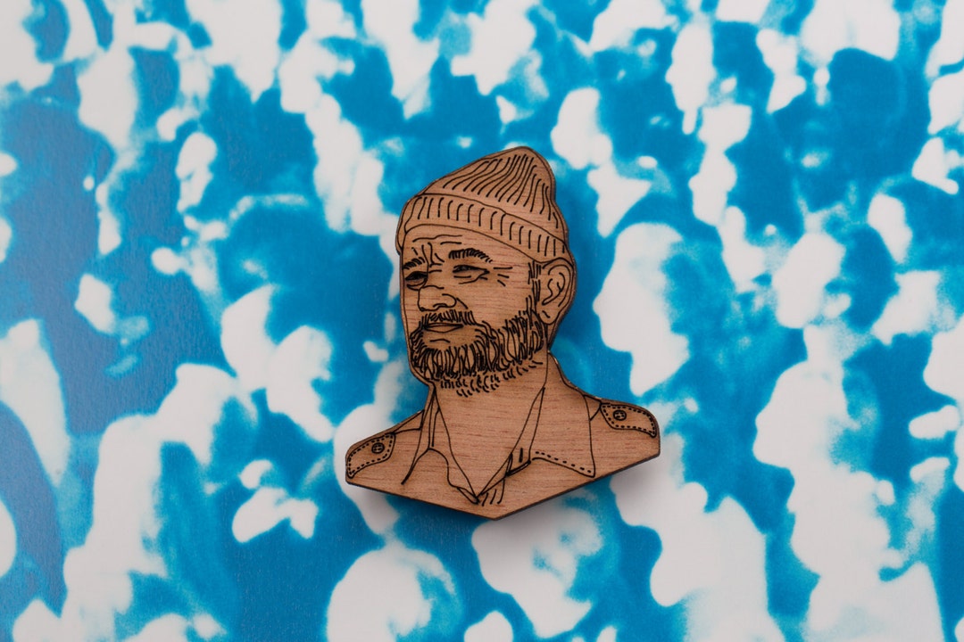 Bill Murray Pin Badge - (zissou) ~ a Life Aquatic Inspired Laser Cut ...