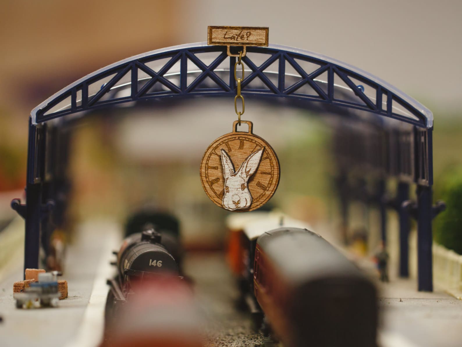 Alice in Wonderland Jewelry White Rabbit Pocket Watch Wooden - Etsy