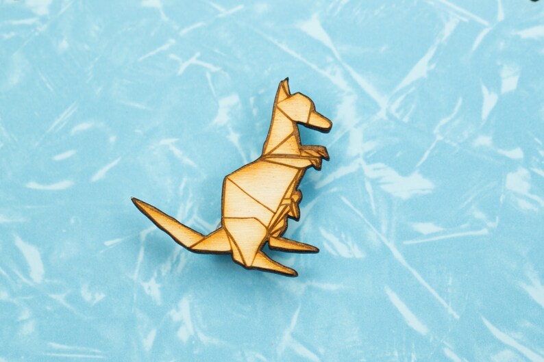 Origami Kangaroo Pin Badge Gift for Lovers of Japan Paper - Etsy