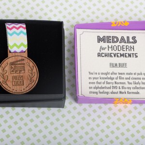 Film Buff Medal for Modern Achievements ~ Movie Geek Award / Cinema ...