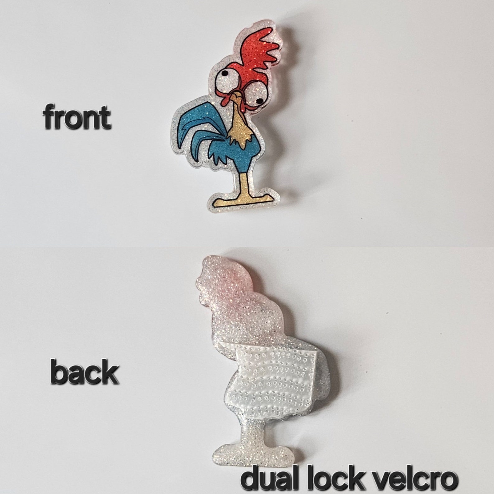 Hei Hei Glitter Badge Reel Retractable Permanent Badge Reel Moana ...