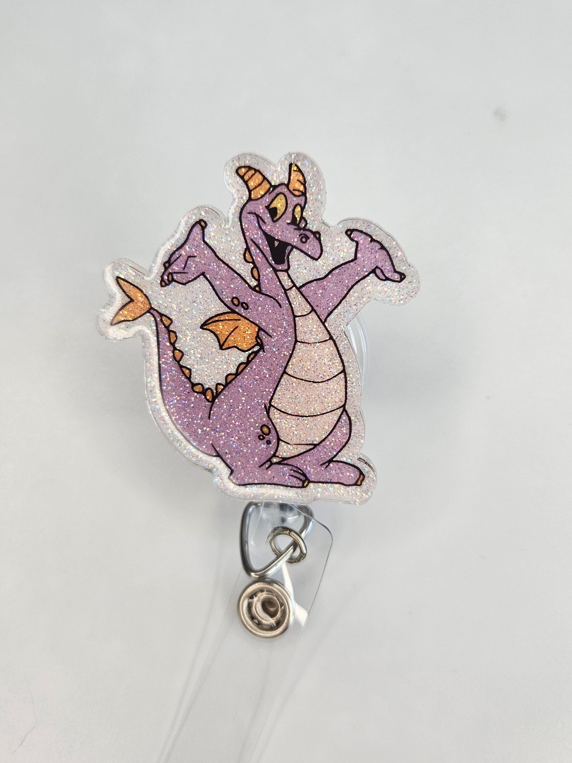 Glitter Badge Reel Retractable Permanent Badge Reel Figment Imagination ...
