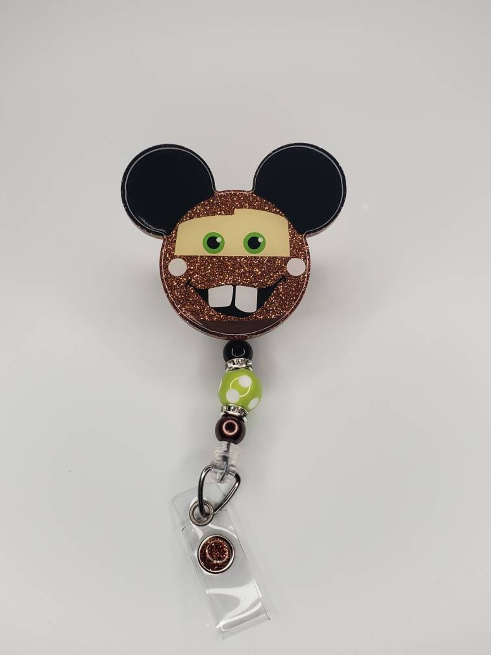 Glitter Mouse Shaped Retractable Permanent Badge Reel Talking - Etsy