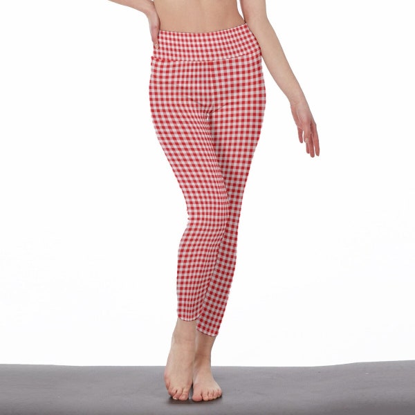 Red Yoga Pants - Etsy