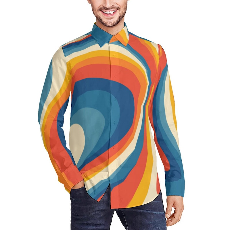 70s Mens Shirt Vintage - Etsy