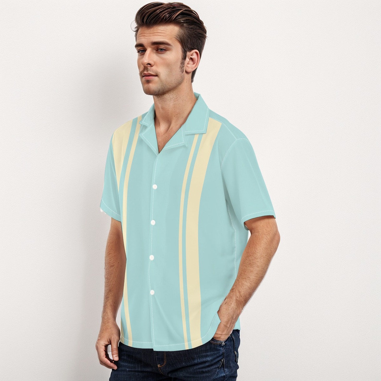 60s Shirt Style Men, Retro Shirt Men, Vintage 60s Style Shirt, Baby ...