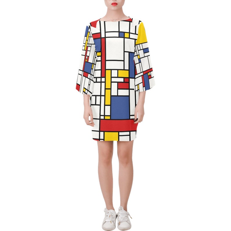 Mod Dress Retro Dress Vintage Style Dress Mondrian Dress - Etsy