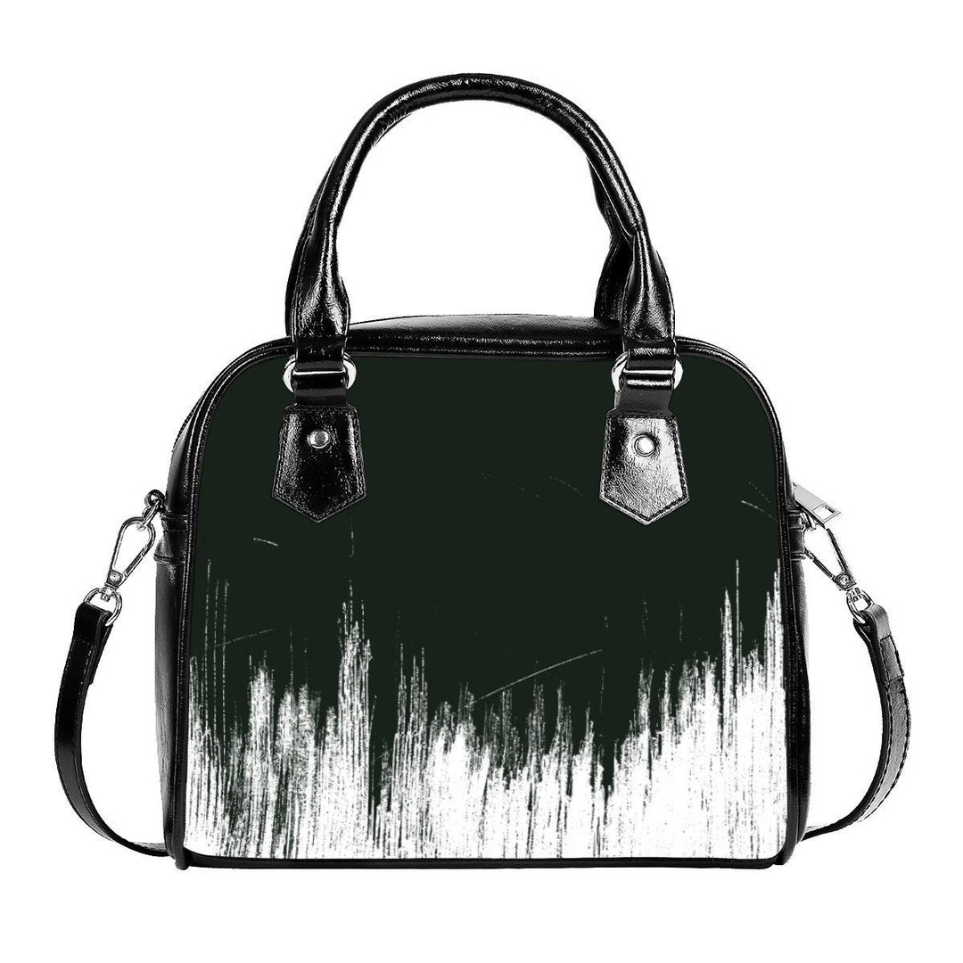 Edgy Black Bag Black Handbags Punk Rock Style Abstract Bag - Etsy