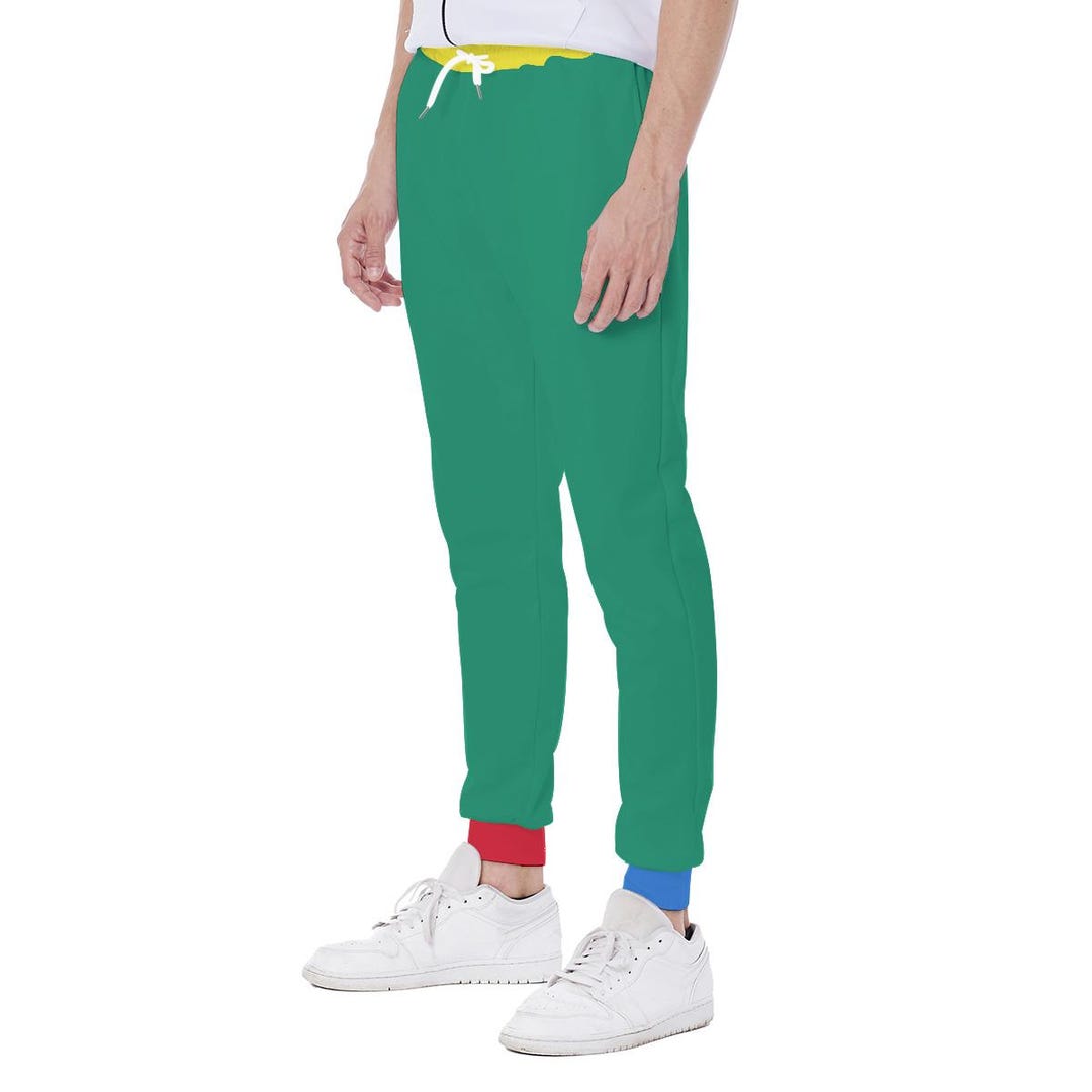 Eco-friendly Unisex Color Block Sweatpants | Recycled Pants | Green ...