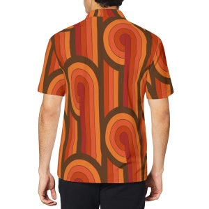 Retro Polo Shirt, Polo Shirt Men, Retro Shirt Men, 70s Shirt Men, 70s ...