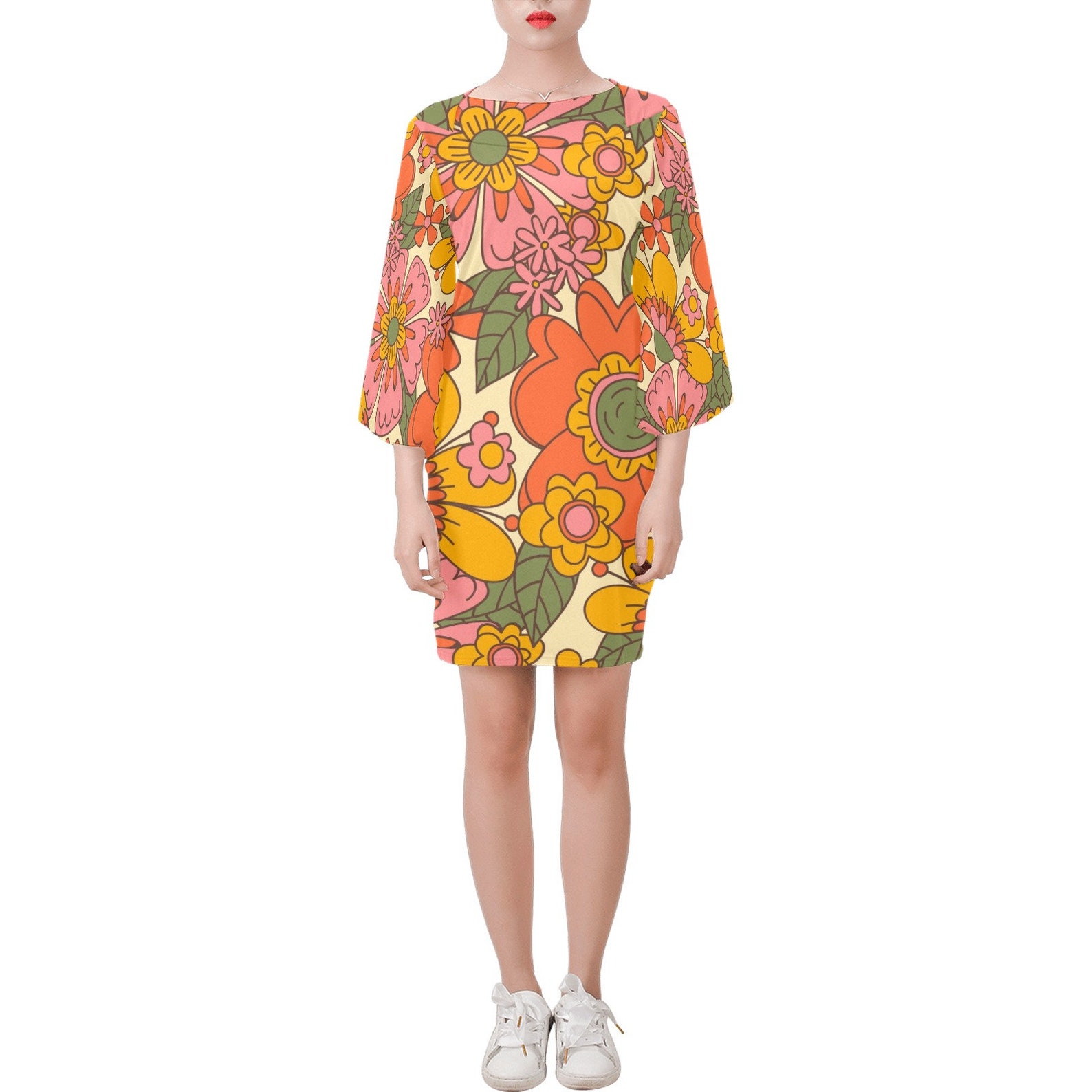 Mod Dress 60s 70s Style Dress Retro Dress 60s Shift Dress - Etsy