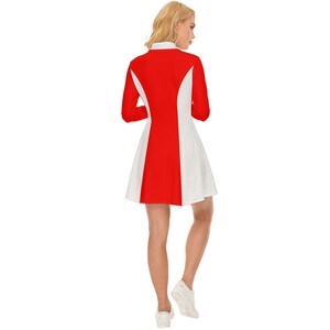 60s Dress Style, Mod Dress, Red Mod Dress, Color Block Dress, Red GOGO ...