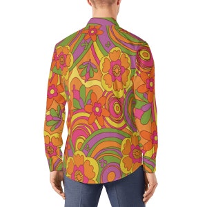 Groovy 70s Shirt Style, 70s Style Shirt, 70s Clothing Style, Hippie ...