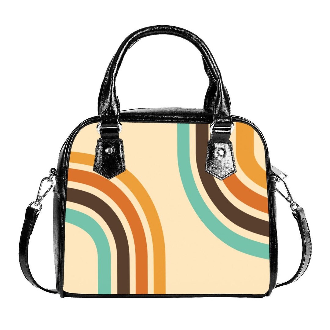 Groovy 70s Style Handbag, 70s Purse Style, Retro Handbag, Stripe ...