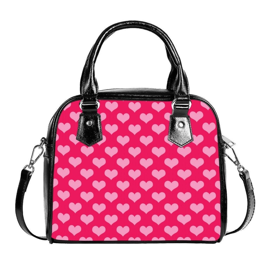 Heart Bag, Pink Heart Handbag, Women's Handbag, Women's Purse, Heart ...