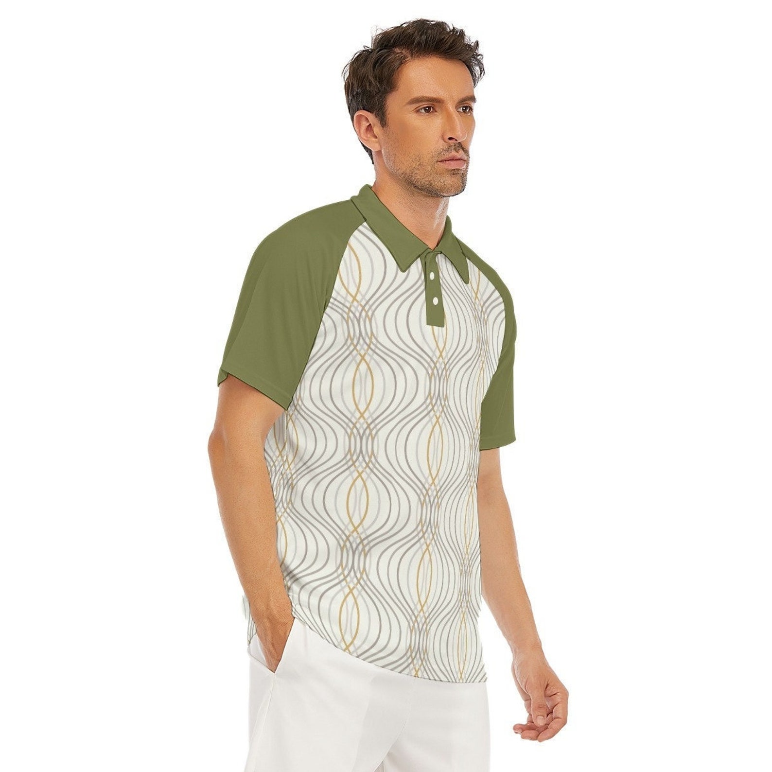 Retro Polo Shirt Vintage Style Polo Shirtmen's Polo - Etsy