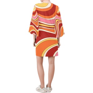 Groovy Dress, Hippie Dress, Stripe Dress, 70s Style Dress, Retro Dress ...