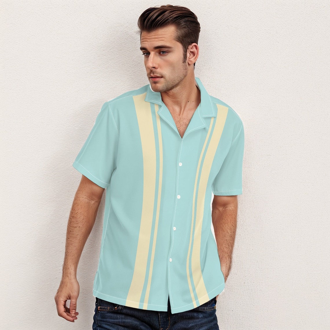 60s Shirt Style Men, Retro Shirt Men, Vintage 60s Style Shirt, Baby ...