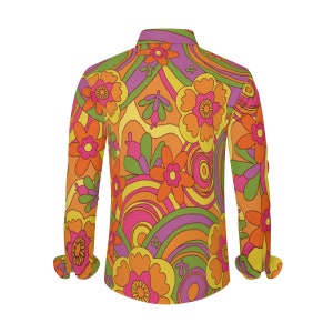 Groovy 70s Shirt Style, 70s Style Shirt, 70s Clothing Style, Hippie ...
