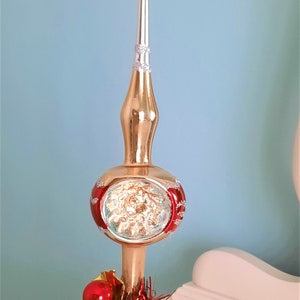 Vintage Mercury Glass Tree Topper Finial Christmas Decoration | Etsy