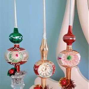 Vintage Mercury Glass Tree Topper Finial Christmas Decoration | Etsy