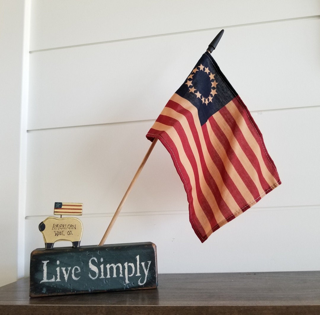 Patriotic Country Sheep Lamb Primitive Fourth of July Decorations Sheep ...