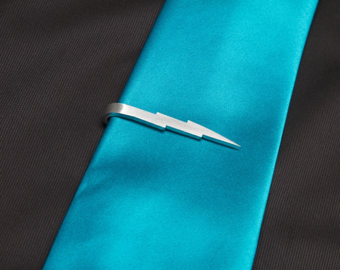 Lightning Bolt Tie Clip - Etsy