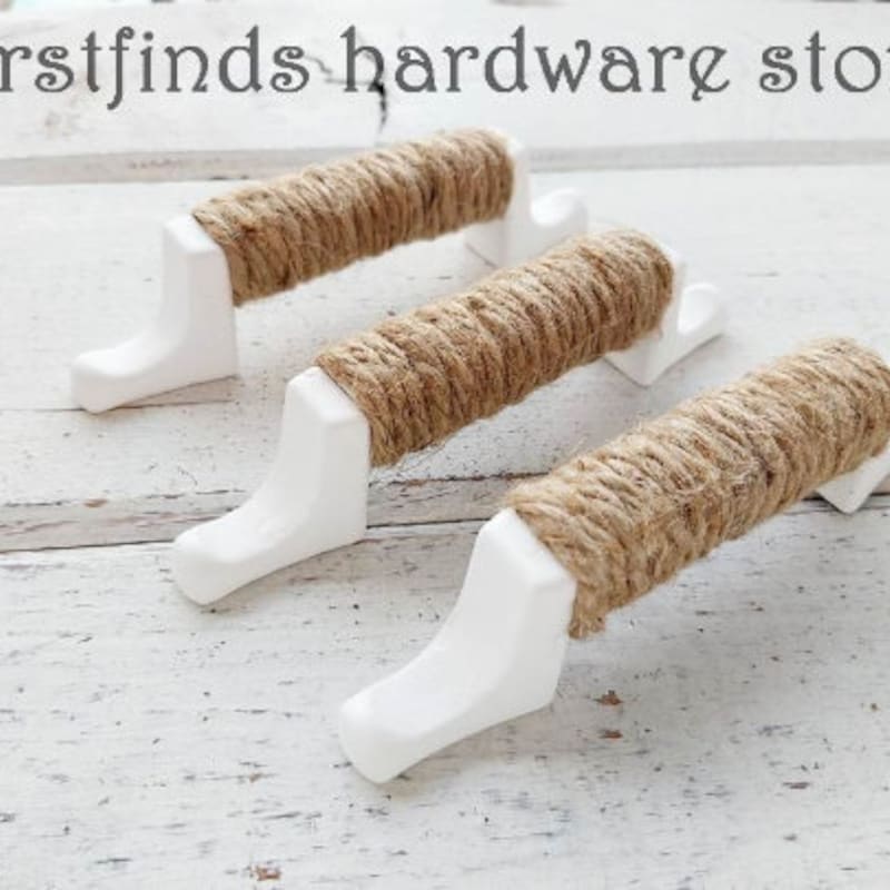 White Drawer Pulls - Etsy