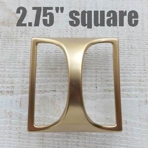 SET OF 4 MCM Gold Furniture Drawer Handles Mid Century Door Pulls ...