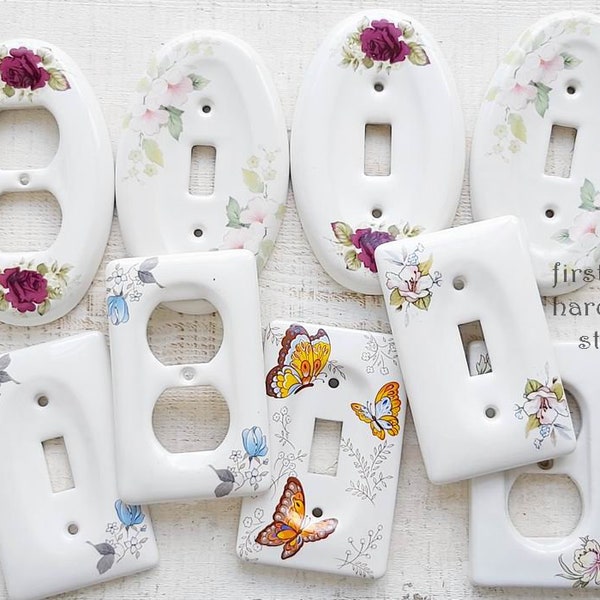 Ceramic Switch Plate Covers - Etsy