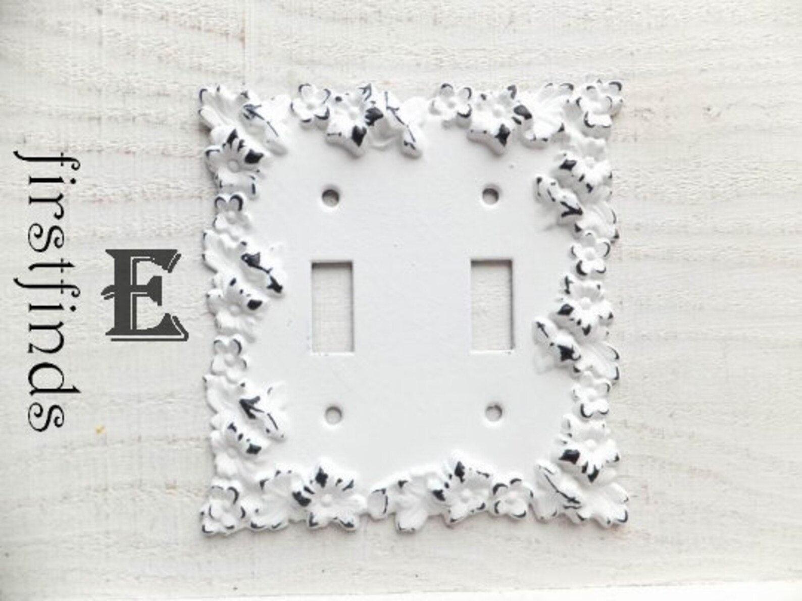 Shabby Chic White Light Switch Plate Electrical Cover Ornate | Etsy