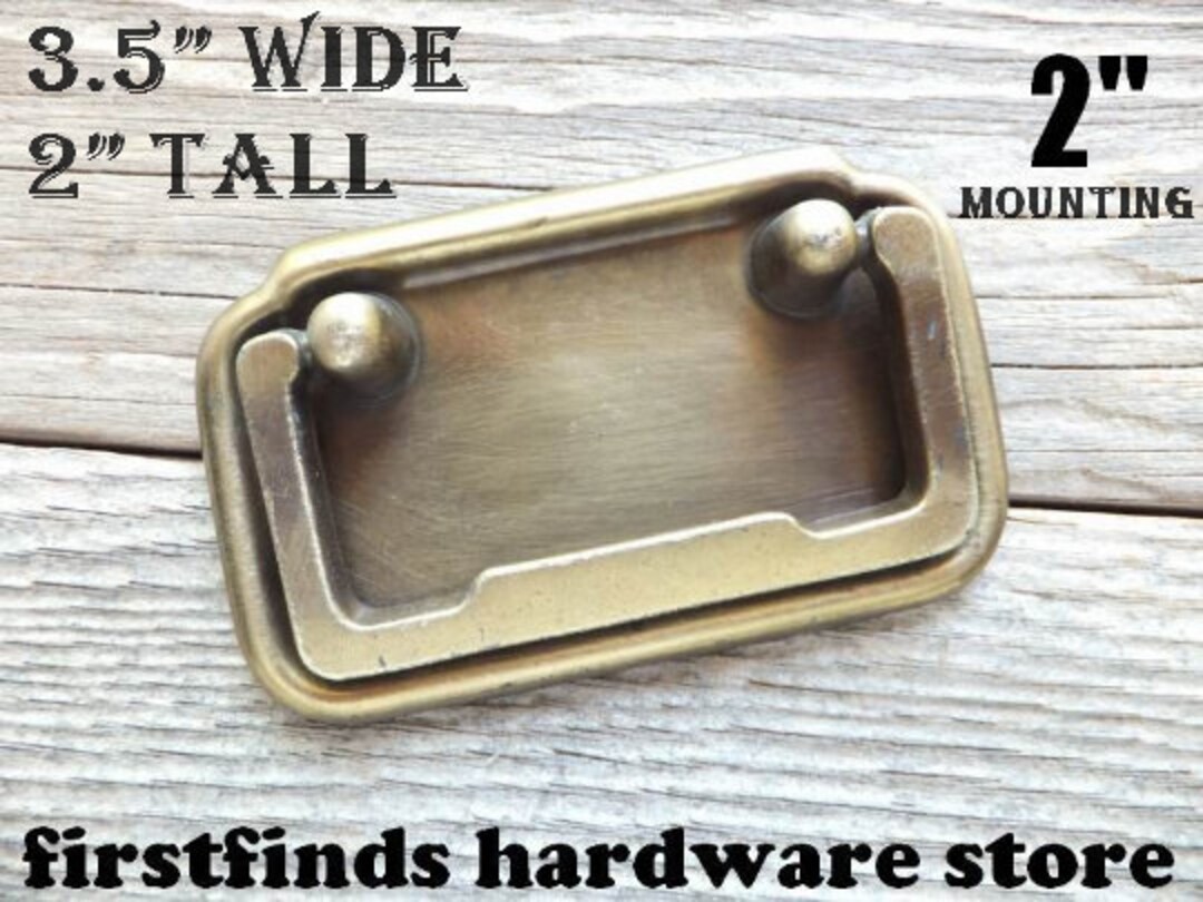 SETS OF Campaign Dresser Drawer Swing Handles Metal Cupboard Furniture ...