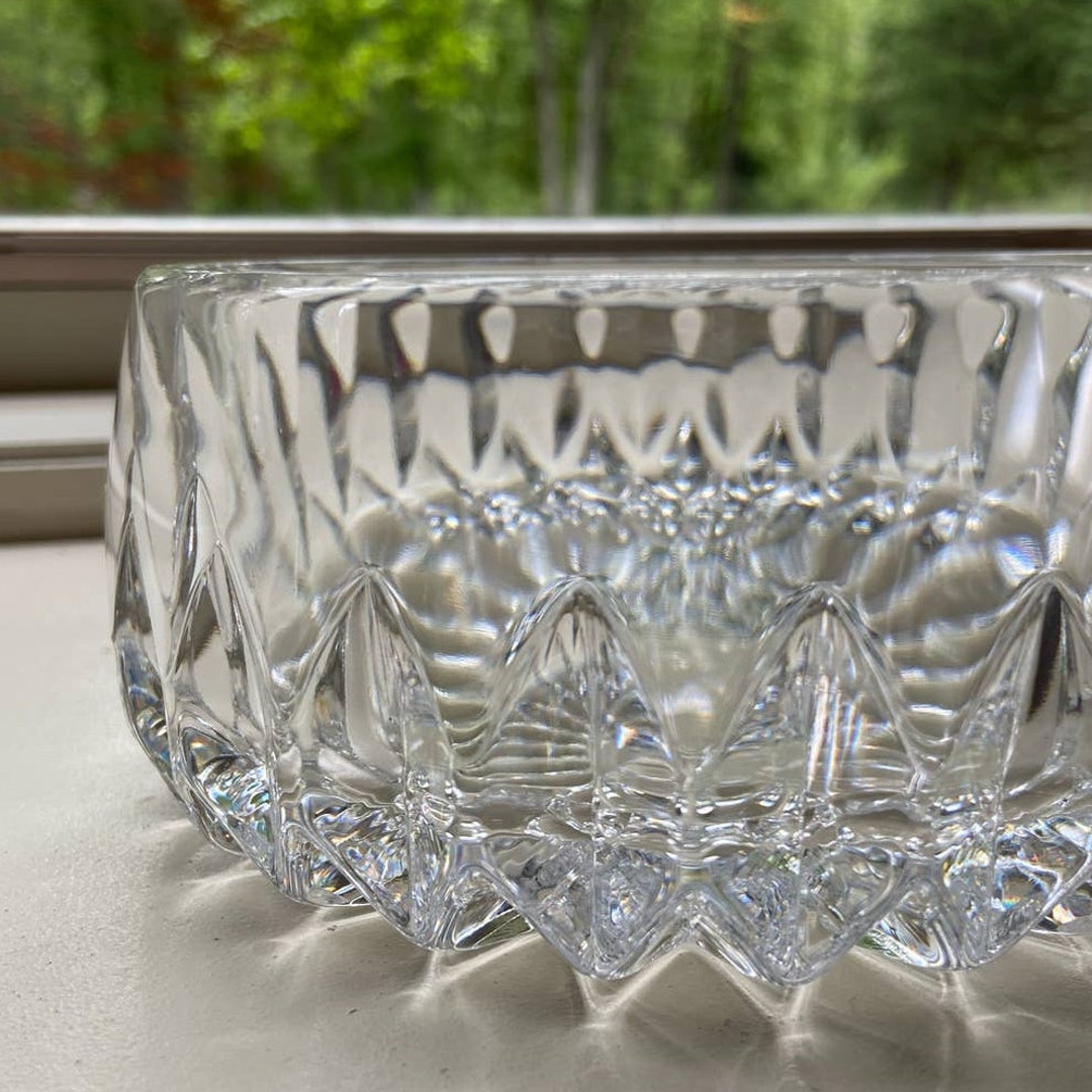 Gorham althea Pattern Cut Crystal Bowl - Etsy