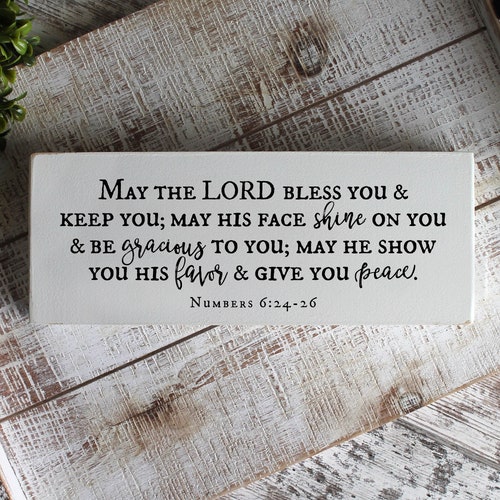 May the Lord Bless You and Keep You Numbers 6:24-26 Boho - Etsy