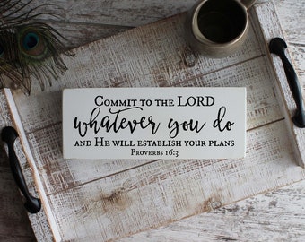 Proverbs 16 3 | Etsy