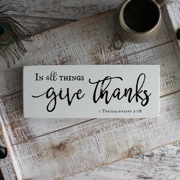 Give Thanks Sign - Etsy