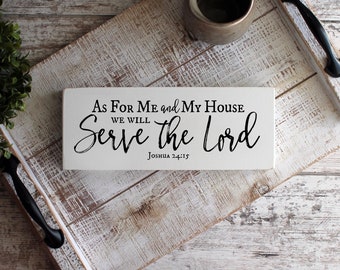 Serve the Lord Sign | Etsy