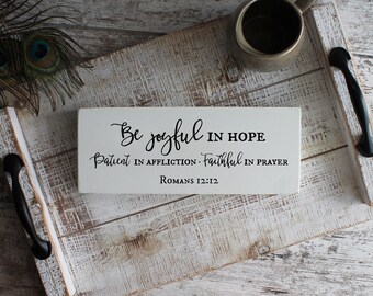 Be Joyful in Hope - Etsy
