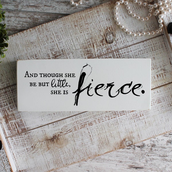 She is Fierce Quote - Etsy